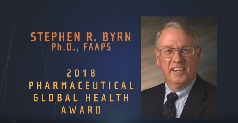 Stephen R. Byrn Recognized by the AAPS | Kildsig CPPR